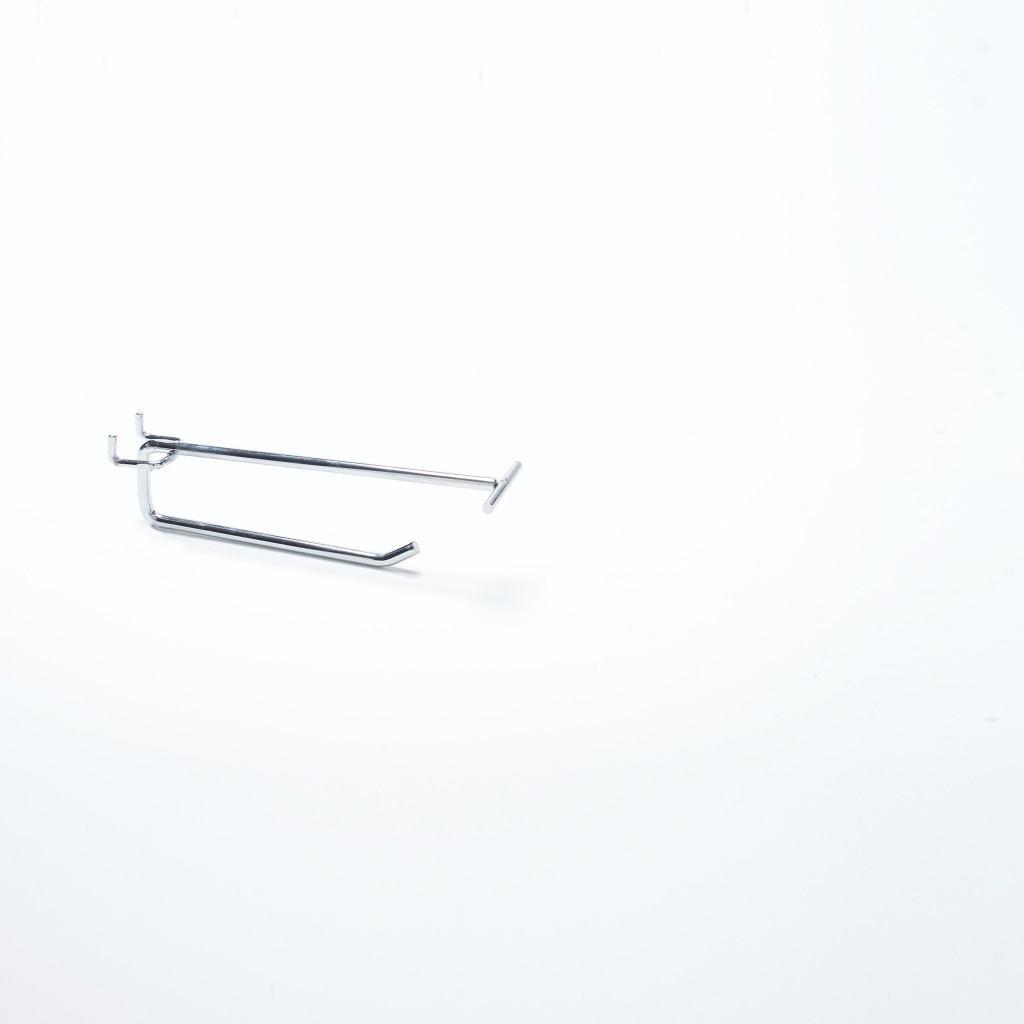 150mm Chrome Pegboard Price Tag Hook - Dinya Shopfittings