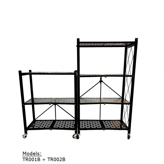 Transformer Rack 4 Tier in black - Dinya Shopfittings