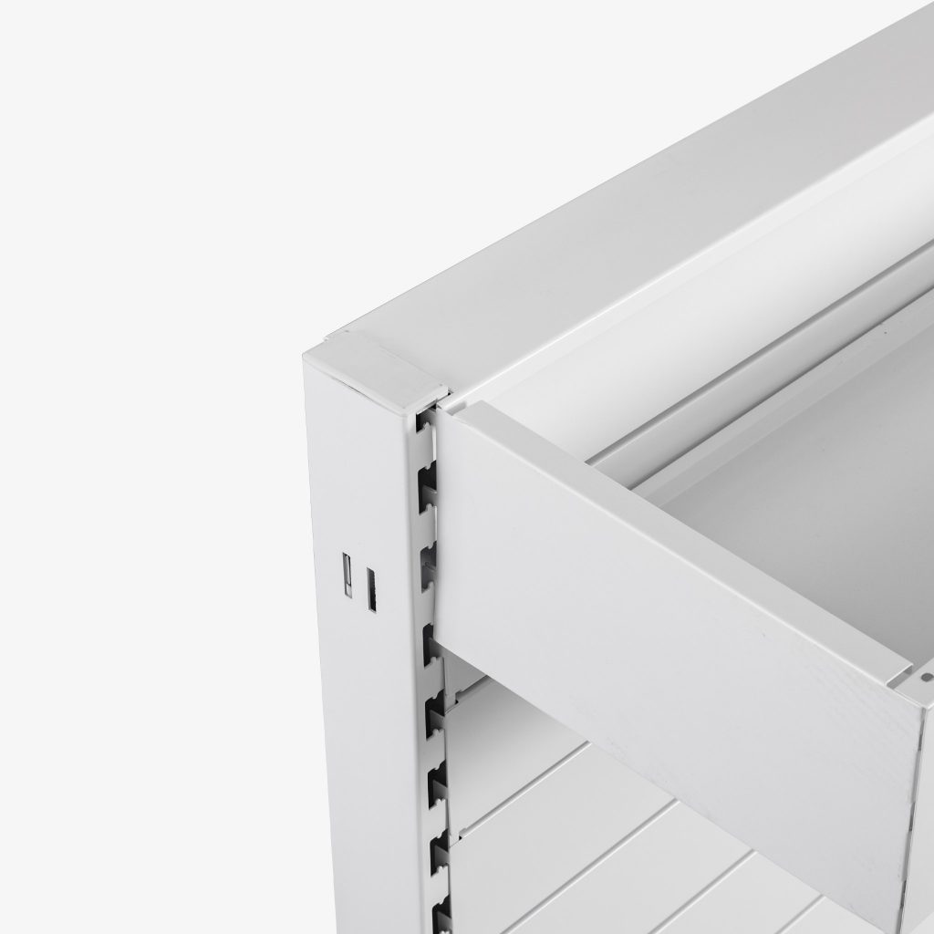 White Gondola Shelving Top Cover 1200mm - Dinya Shopfittings