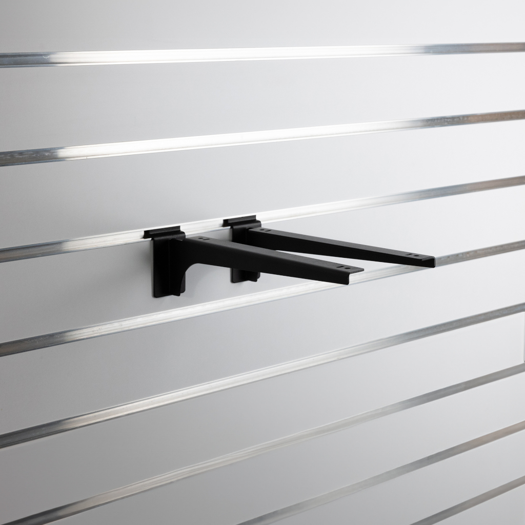 300mm Black Heavy duty Bracket Pair - Dinya Shopfittings